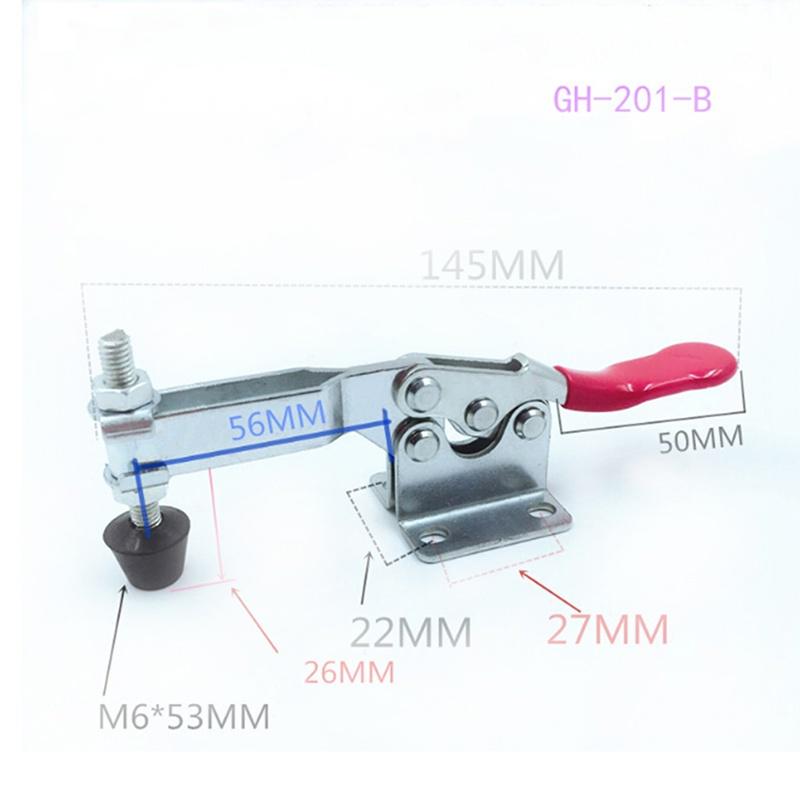 Buy Horizontal 200 Pounds Toggle Clamp GH-201B Metal Quick Release ...