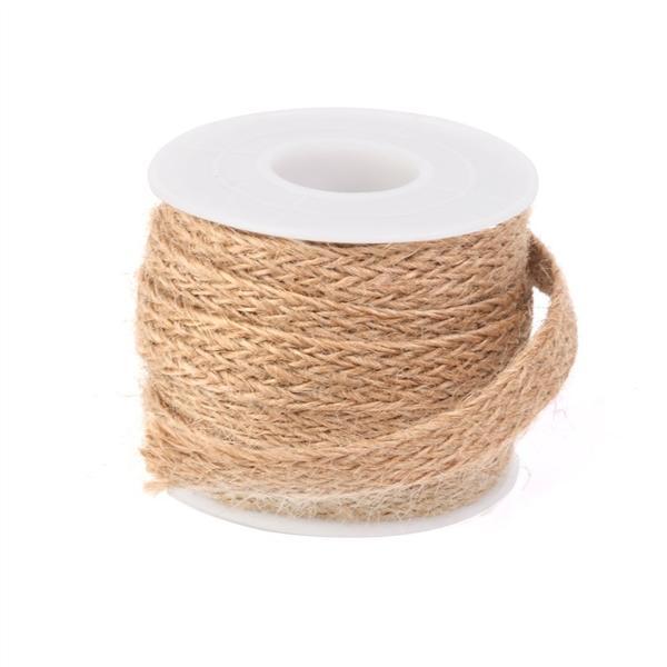 Buy 5M*10MM Braided Hessian Burlap Rope Craft Ribbon (Brown) at ...