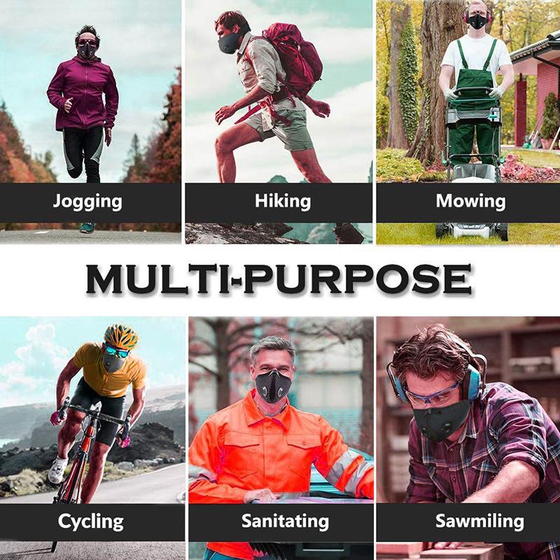 Buy New Double Air-purifying Respirator Anti-pollution Bicycle Cycling ...