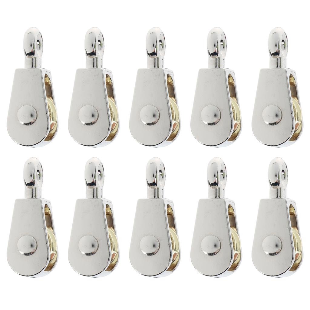 Buy 36Mm/10Pcs Heavy Duty Pulley Fixed Pulley Crown Block And Tackle at ...