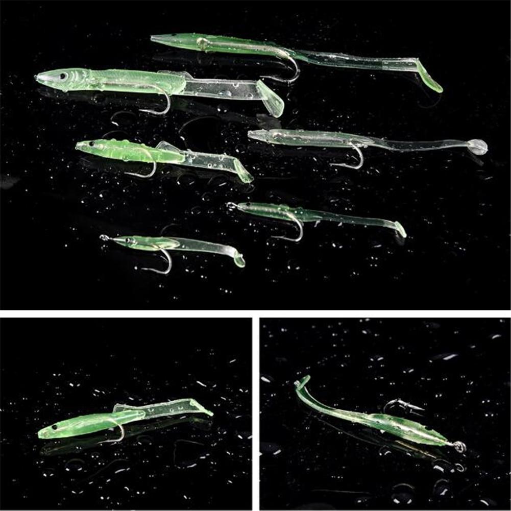 Buy Fishing Fishhook Soft Lures Fish Hook Tail Lures Fake Bait Fish Eel ...