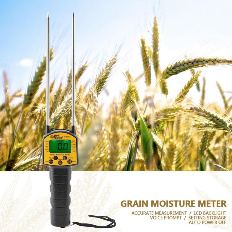 Buy SMART SENSOR AR991 Digital LCD Grain Moisture Meter for Wheat Corn ...