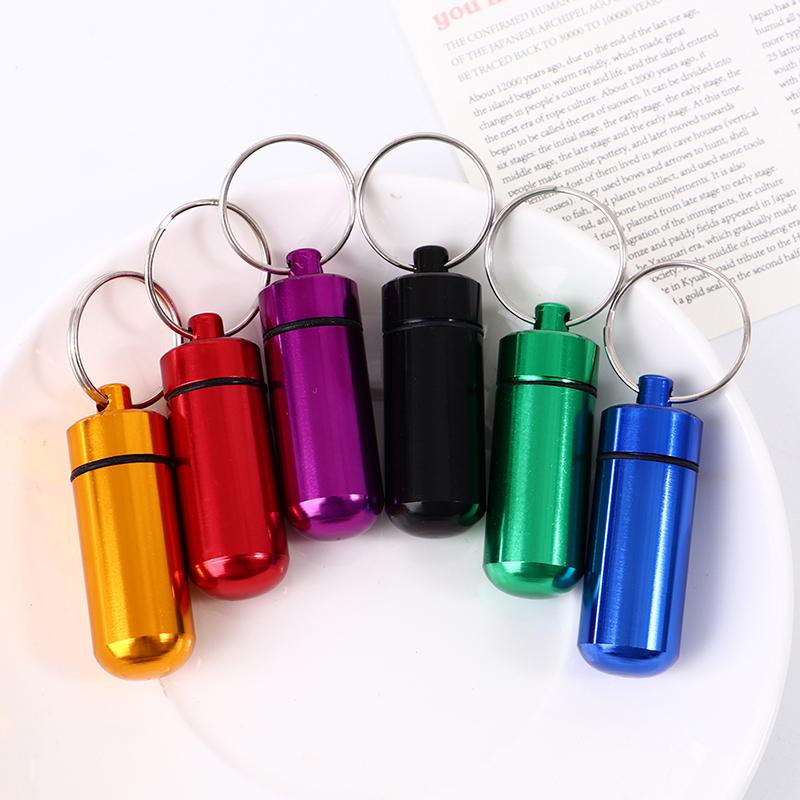 Buy Waterproof Aluminum Pill Box Case Bottle Cache Drug Holder ...