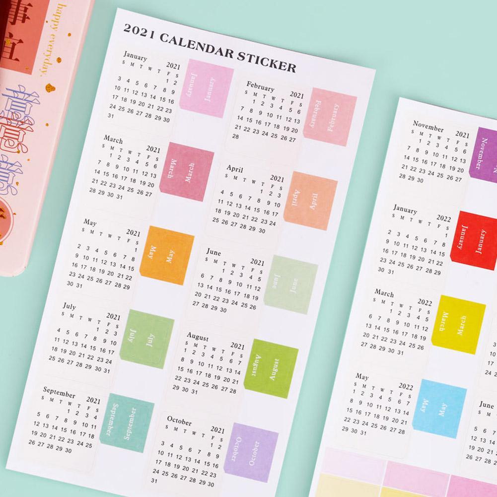 Buy 2022 Calendar Guide Stickers Monthly Table Contents Page Planner ...