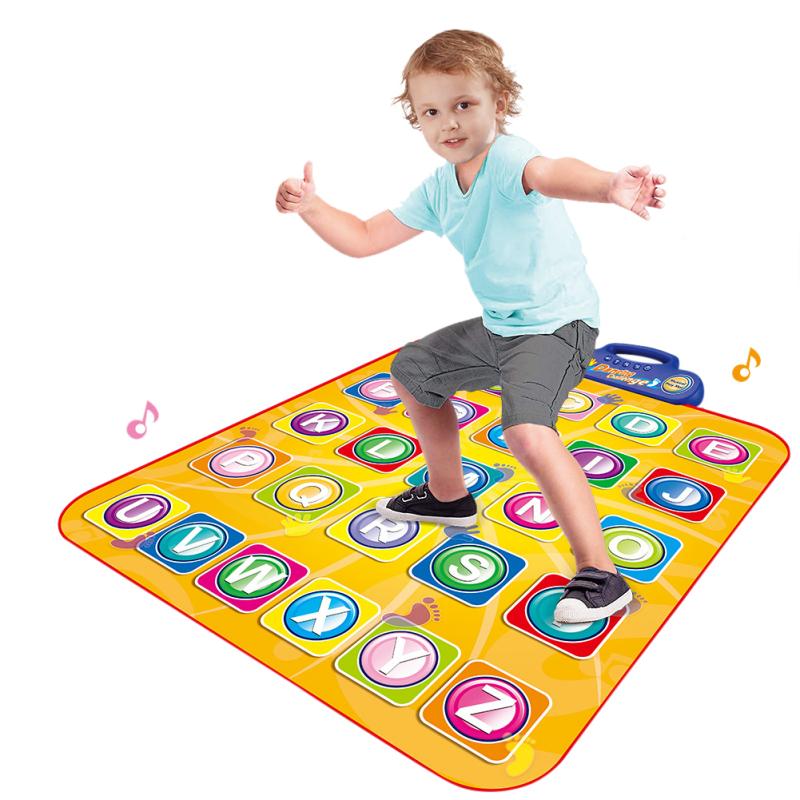 Children Music Dance Mat Preschool Teaching Puzzle Birthday Gift Letter ...