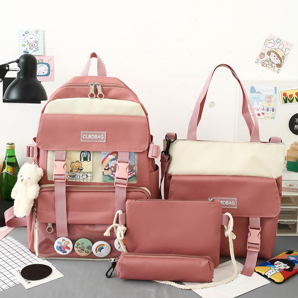 Satın alın Backpacks Hit Color School Bookbag Rucksack Mochila Shoulder ...
