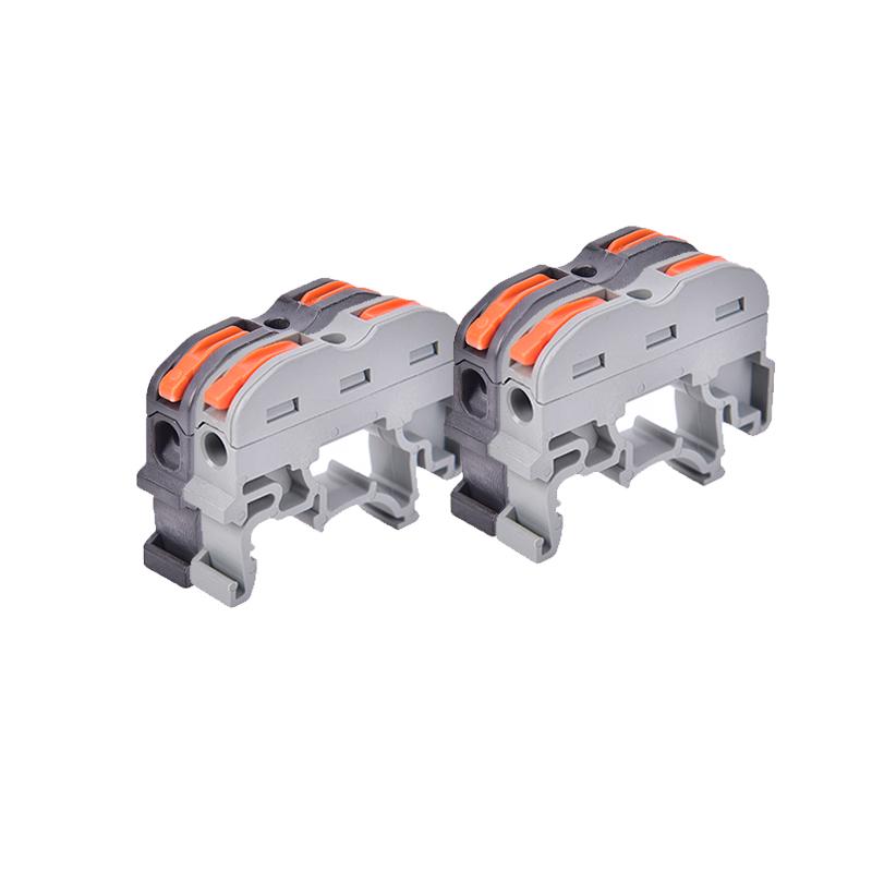 Buy 5Pcs PCT-211 Rail Type Quick Connection Terminal Press Connector ...