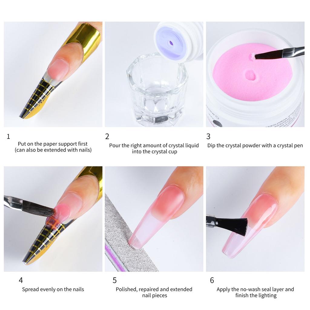 Kaufe AA BB Manicure Crystal Powder Portable High-quality Crystal Nail ...