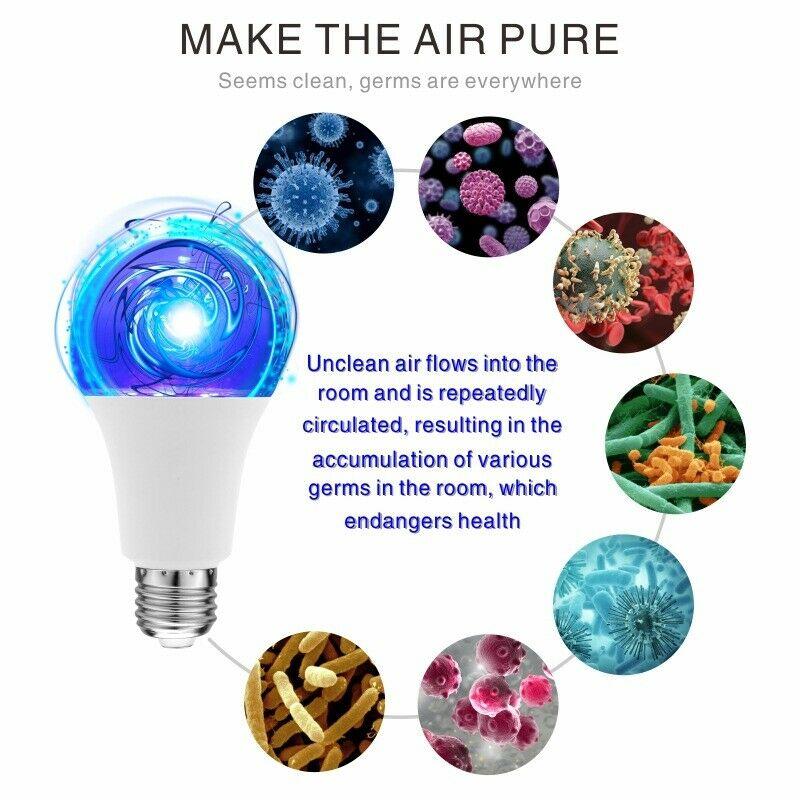 5W 7W Light Clean Air Purifier Lamp Bulb Lamp Clean Light Bulb Removal ...
