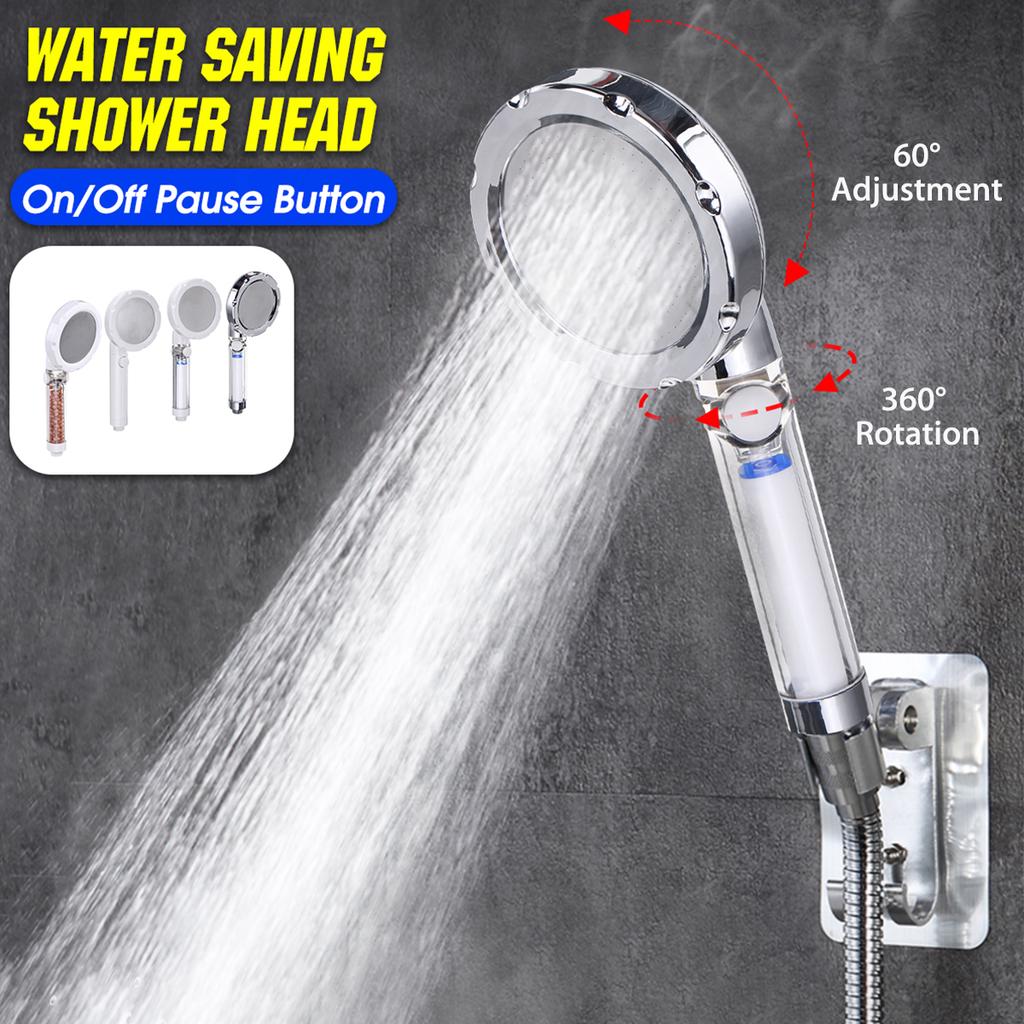 Buy 360°Rotation Shower Bath Head Adjustable High Pressure Handheld ...