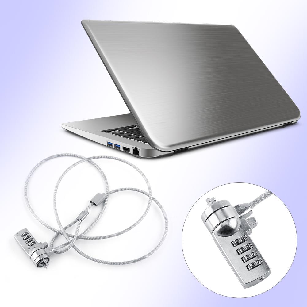 Buy Laptop Combination Security Lock Cable Chain Theft Deterrent 4 ...