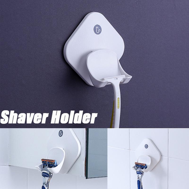 Buy 1 Piece Shaving Plastic Razor Holder Shaver Storage Shelf Wall ...