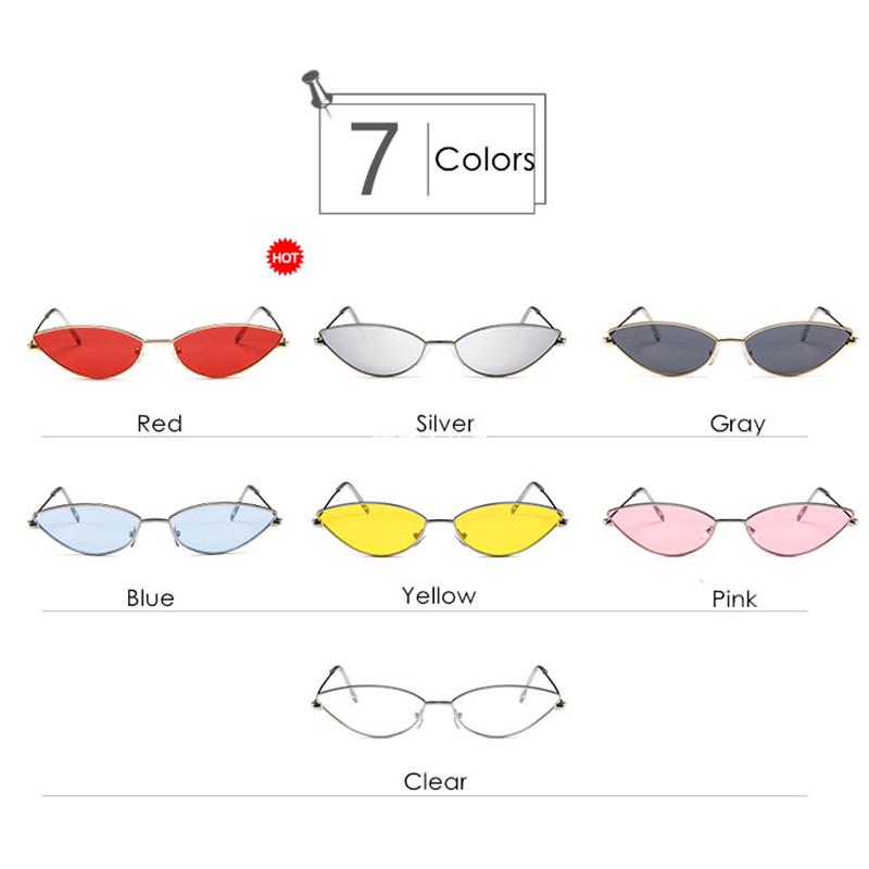Cheap Cute Sexy Ladies Cat Eye Sunglasses Women Metal Frame Vintage