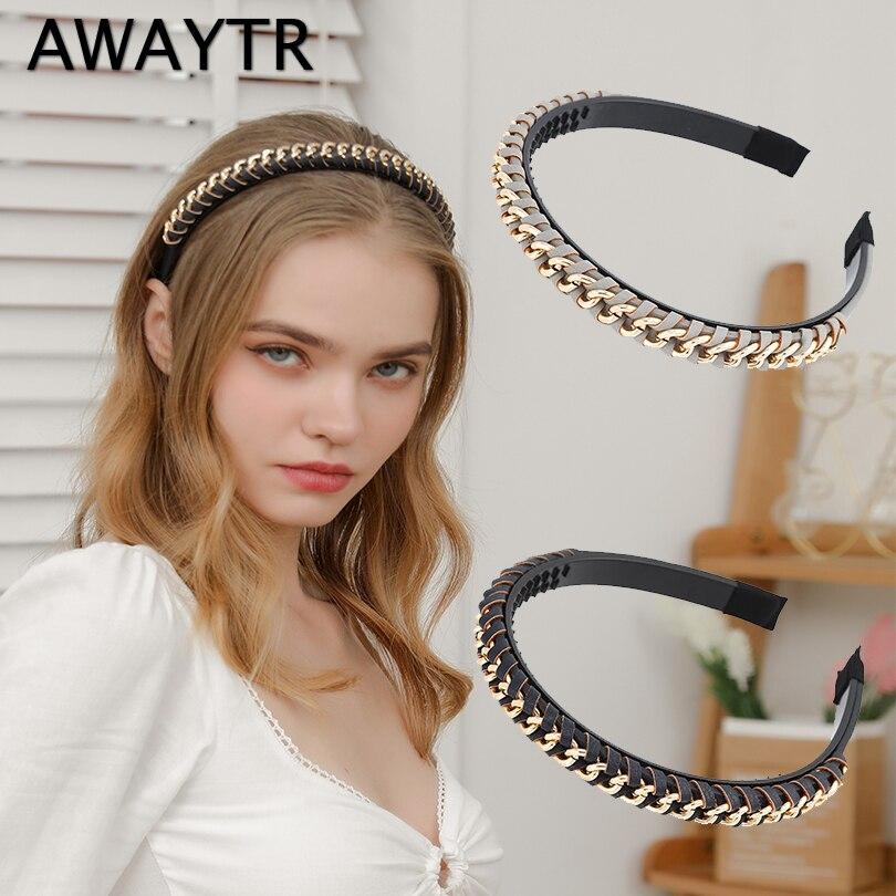 Buy Awaytr Fashion Gold Chains Headband For Women Hairband Girls Hair