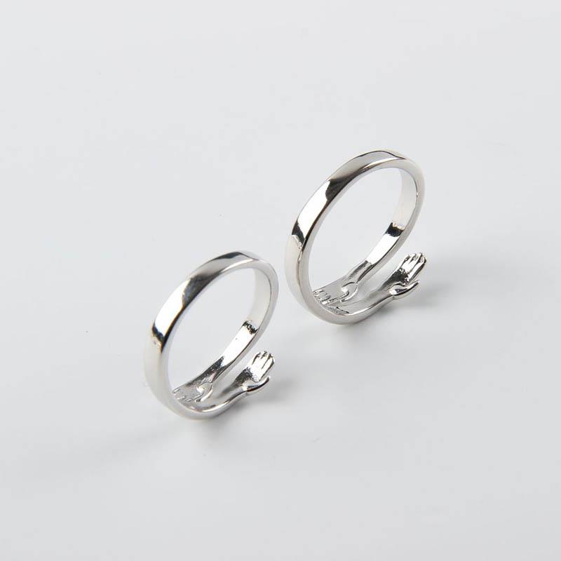 Buy Open Finger Ring Adjustable Knuckle Finger Jewelry Love Hug Rring ...