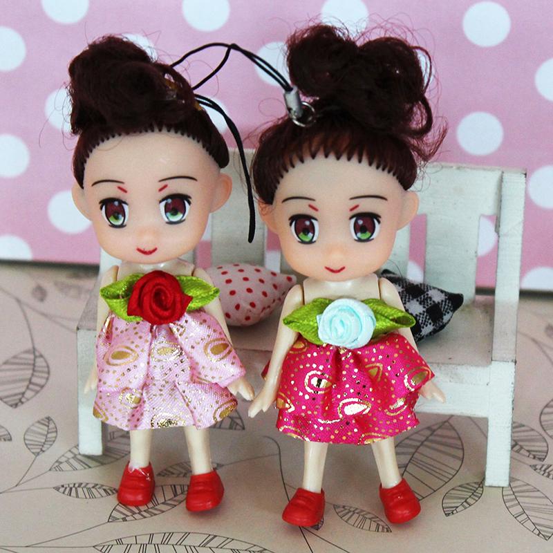 Buy 10Cm Princess Girl Doll Key Chain Kids Baby Dolls Keychain Toys ...