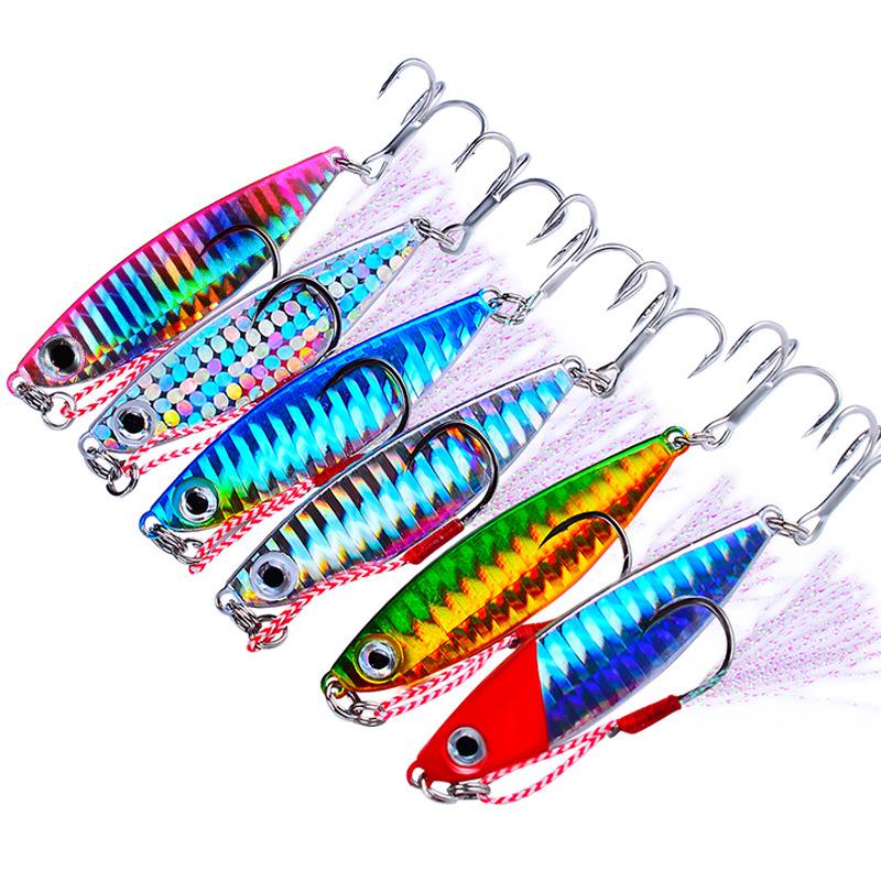 Buy 6pcs Jigging Fishing Lures 7G-10G-15G-20G-30G Hard Lead Fishing ...