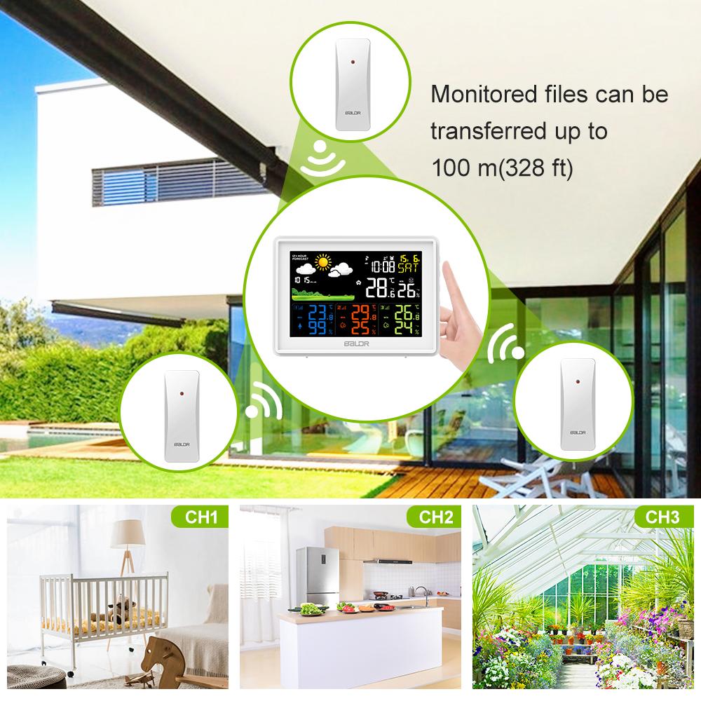 Buy New Home Wireless Weather Station Temperature Sensor Outdoor ...
