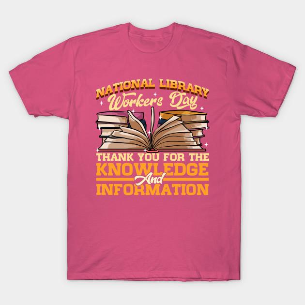 Cheap National Library Workers Day Gift Art Women T-Shirts Cotton Short ...