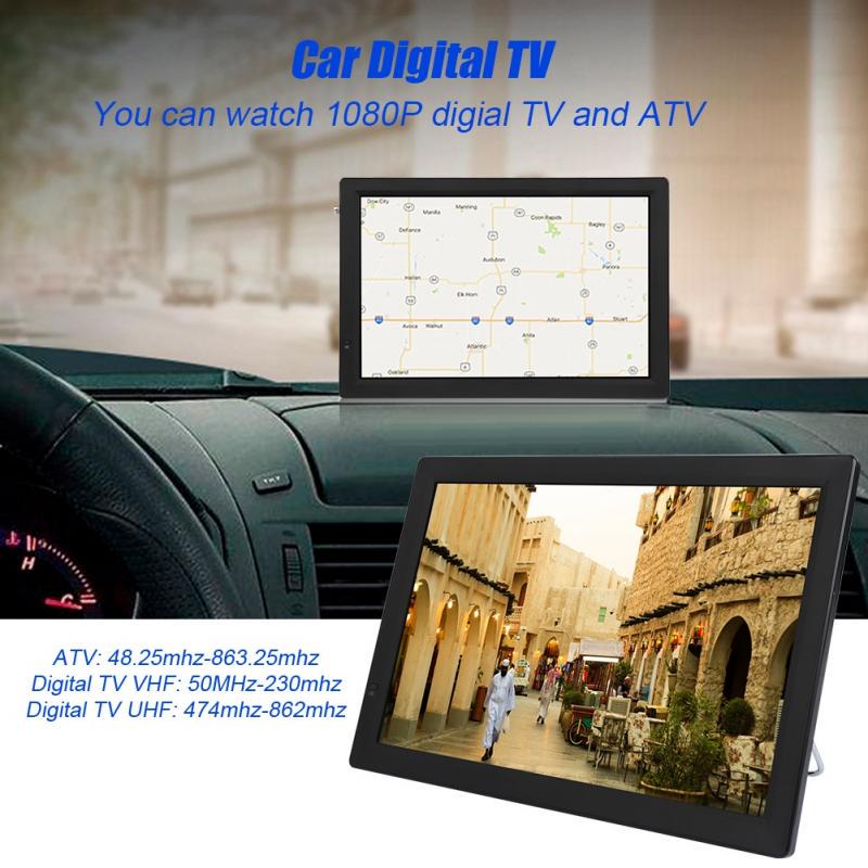 14in 1080P Car Digital TV ATV High Sensitivity Tuner Portable TV for ...