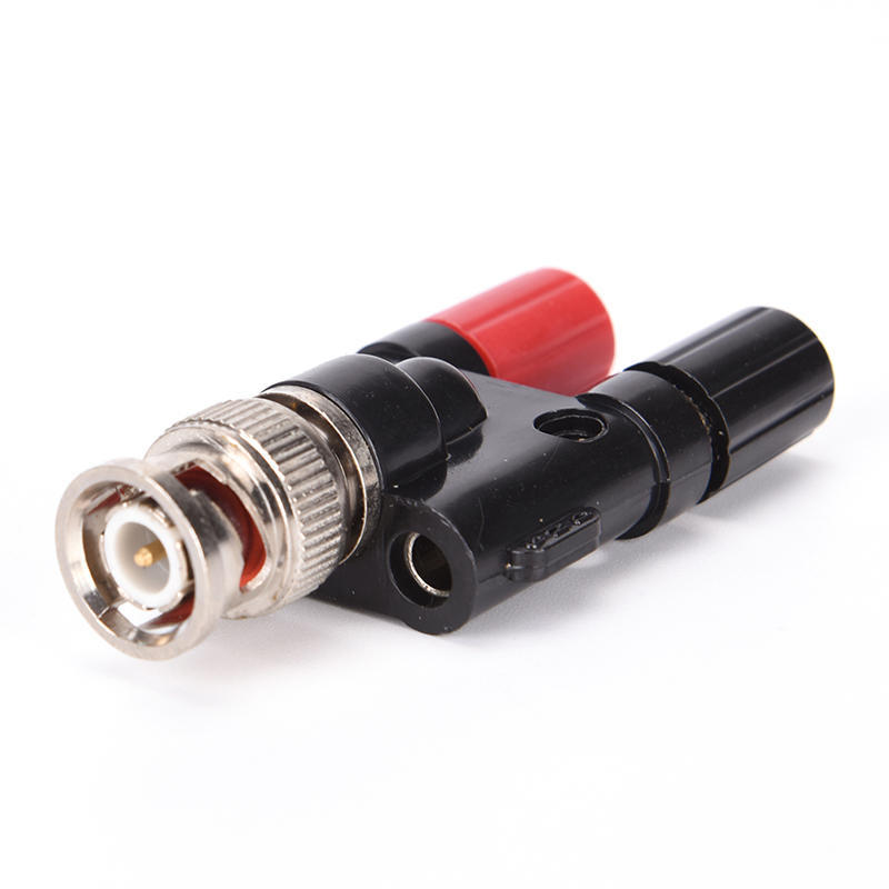 Buy Bnc Plug To Two Dual 4Mm Banana Jack Binding Coaxial Adapter ...
