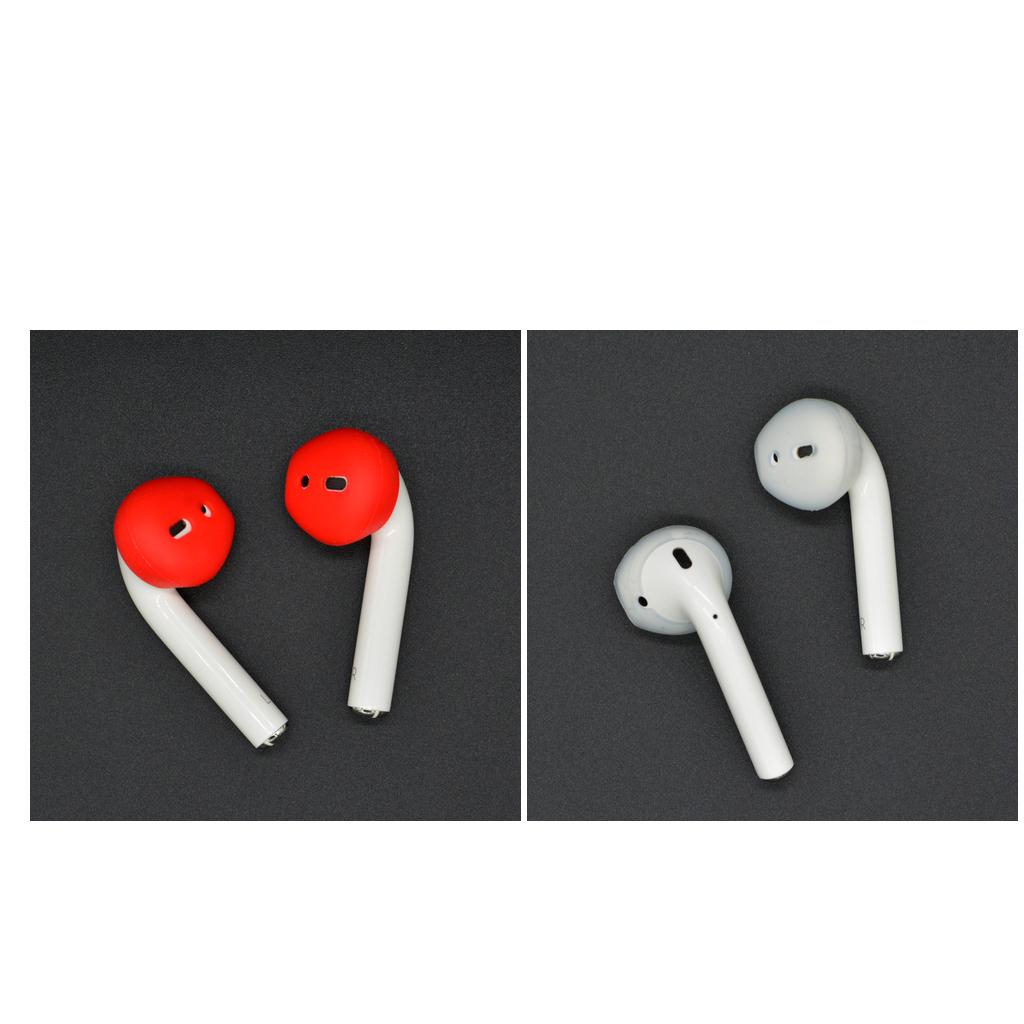Buy 2 Pairs Silicone Earbuds Tips Eartips for Apple Airpod Earpod Clear ...