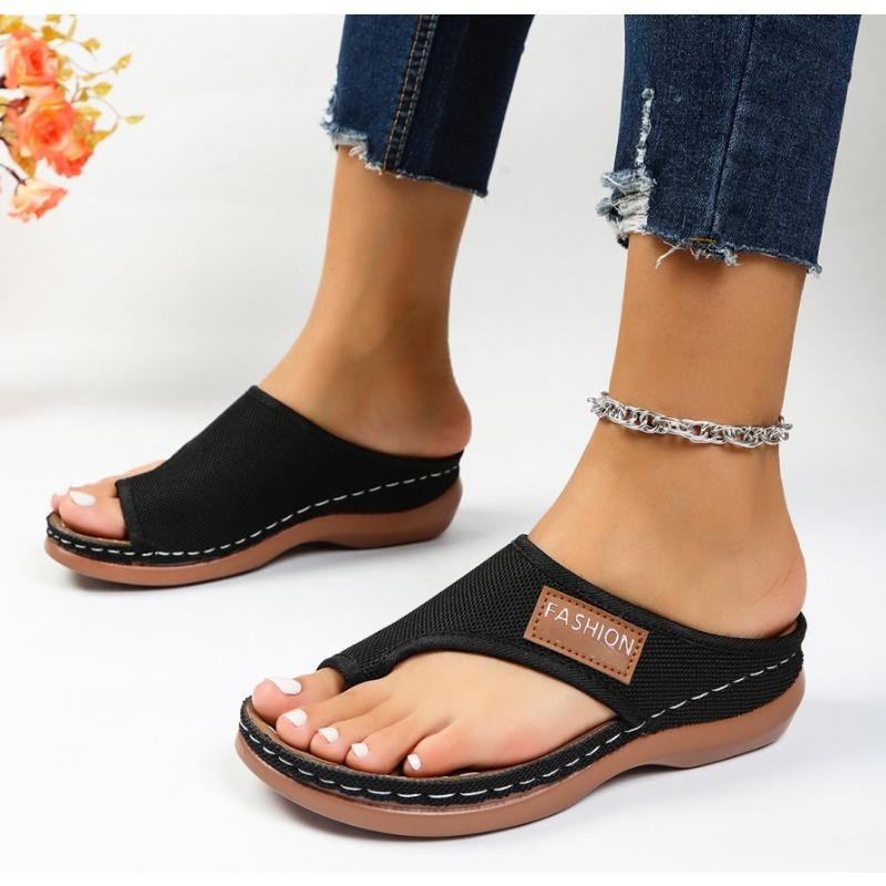 2024 Summer Sandwich Slippers for Women's Summer New Large Size Hollow ...