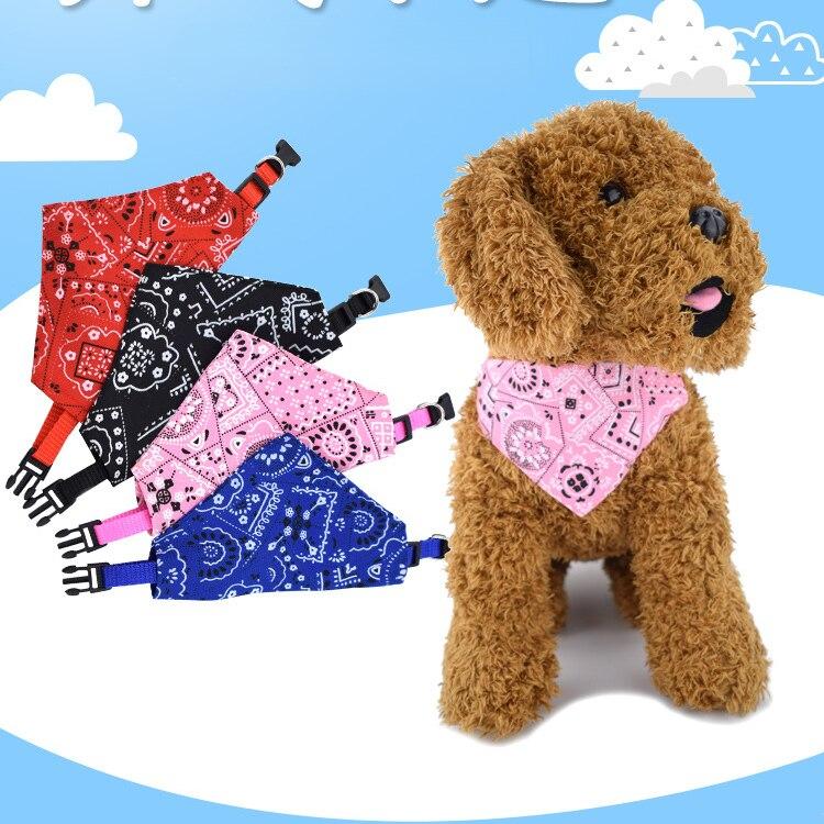 Buy Cute Adjustable Small Dog Collars Puppy Pet Slobber Towel Outdoor ...