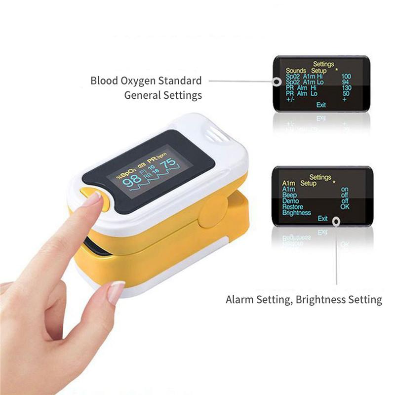 Buy Household LED Fingertip Finger-Clamp Pulse Oximeter Blood Oxygen ...