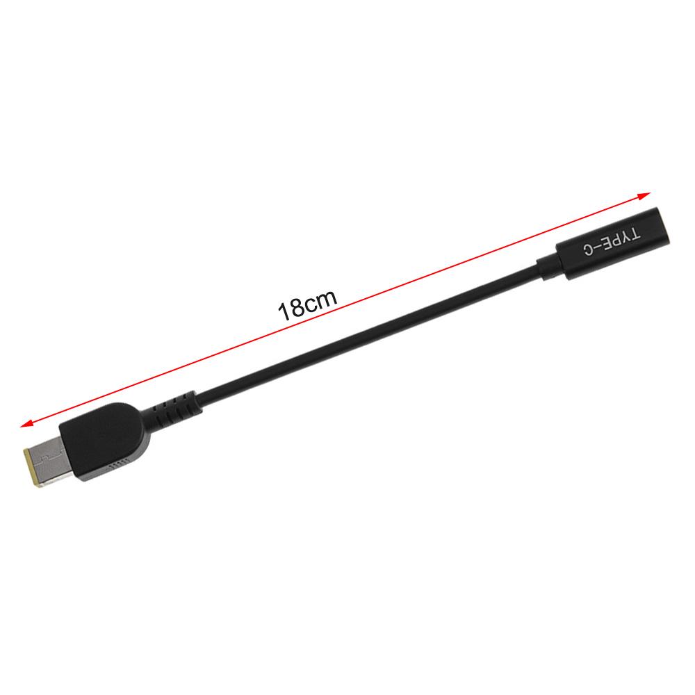 Buy Type-C Female To Slim Tip Power Cable USB C For Lenovo 65W laptop ...