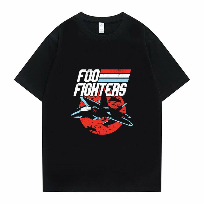 Satın alın Foo Fighters Pattern Print Tshirt Valley Rock Band T Shirts ...