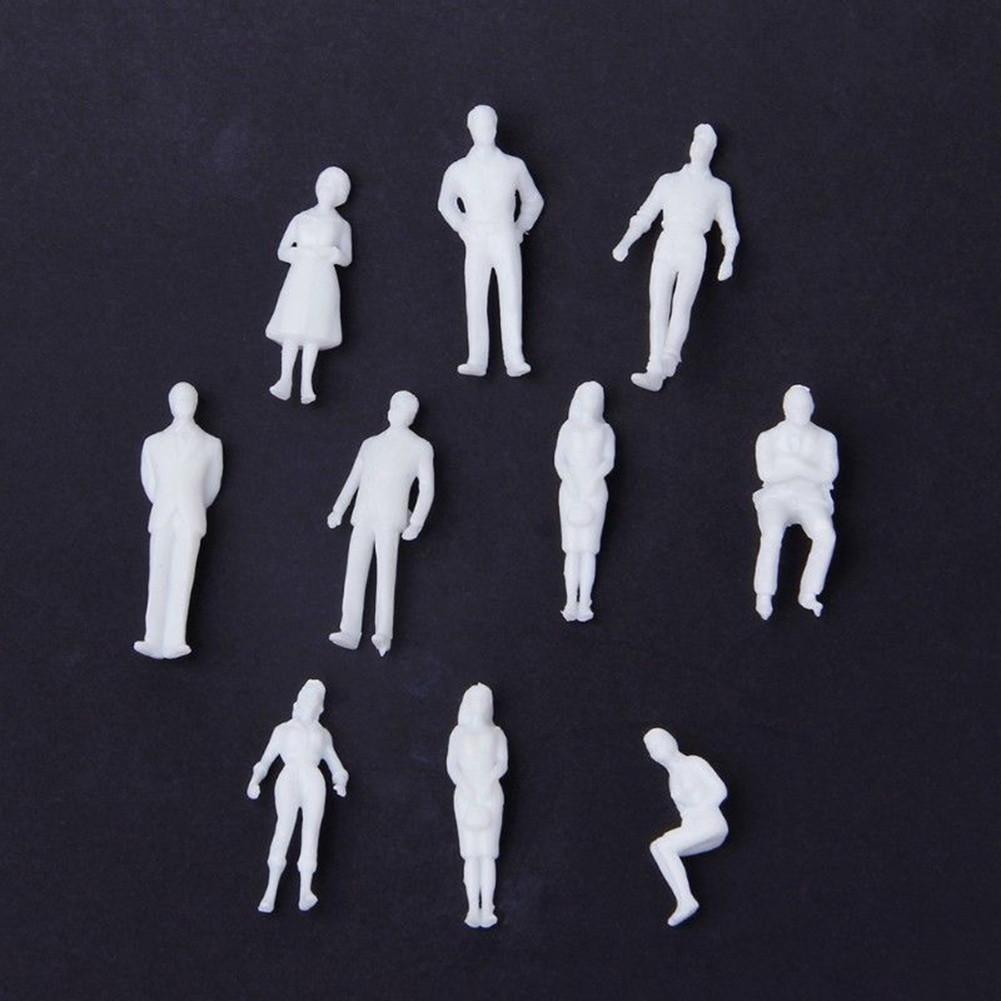 Satın alın Plastic Scale Model Miniature White Figures Unpainted | Joom
