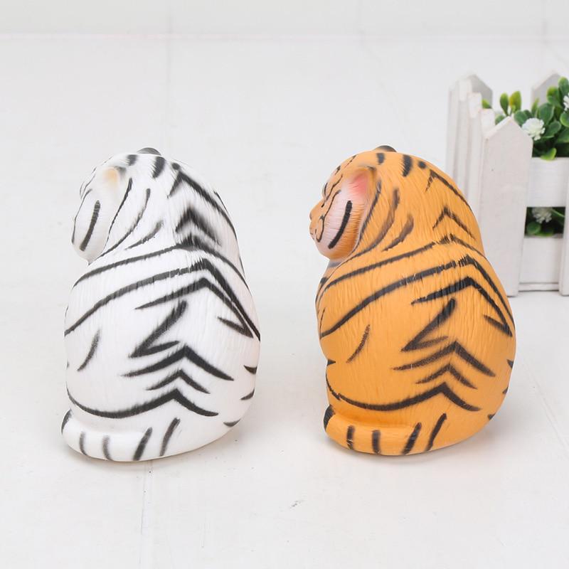 Buy Cute Little Fat Tiger Figure Painted Baby Fat Animal Q Version PVC ...