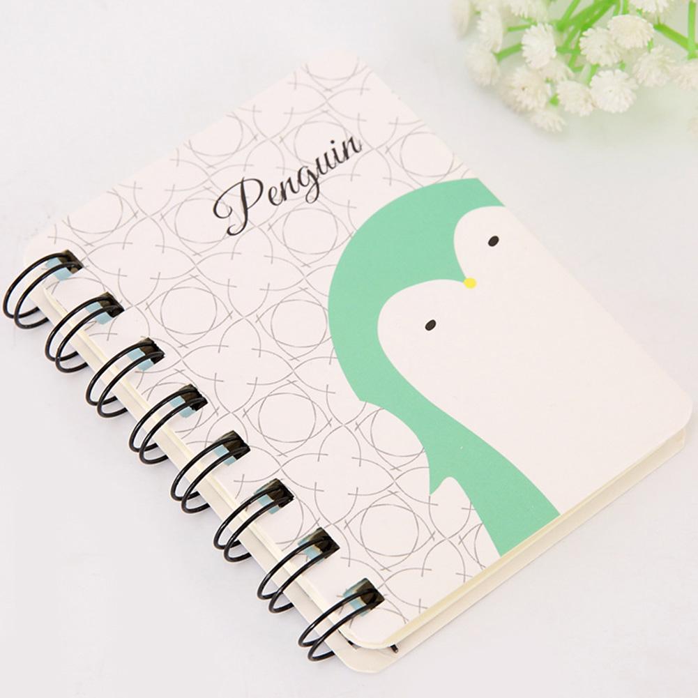 Buy Stationeries 80Sheets Mini Cute Cartoon Animal Spiral Notebook Coil ...