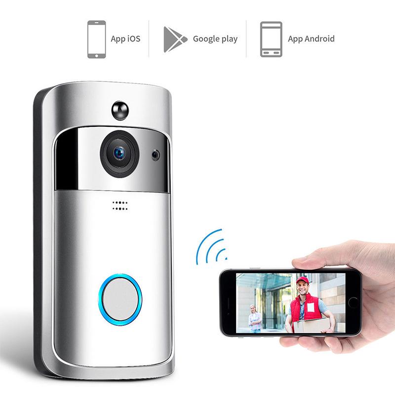 Buy WiFi Wireless Video Doorbell Two-Way Talk Smart Security Camera HD ...