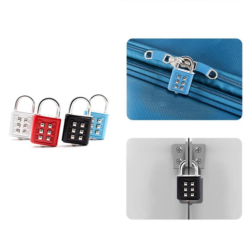 8 Digit Password Code Combination Padlock Zinc Alloy Code Keyed Anti ...