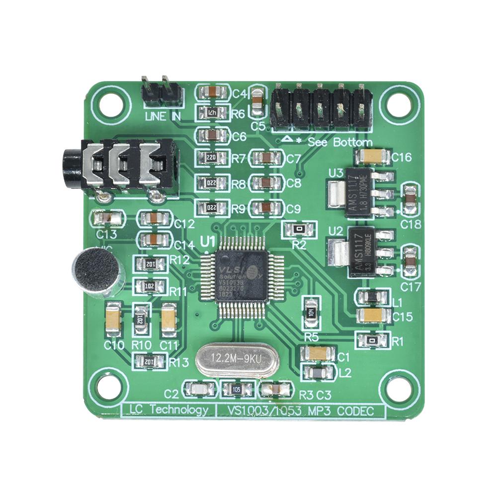 VS1053 MP3 Module Development Board On-Board Recording Function SPI ...