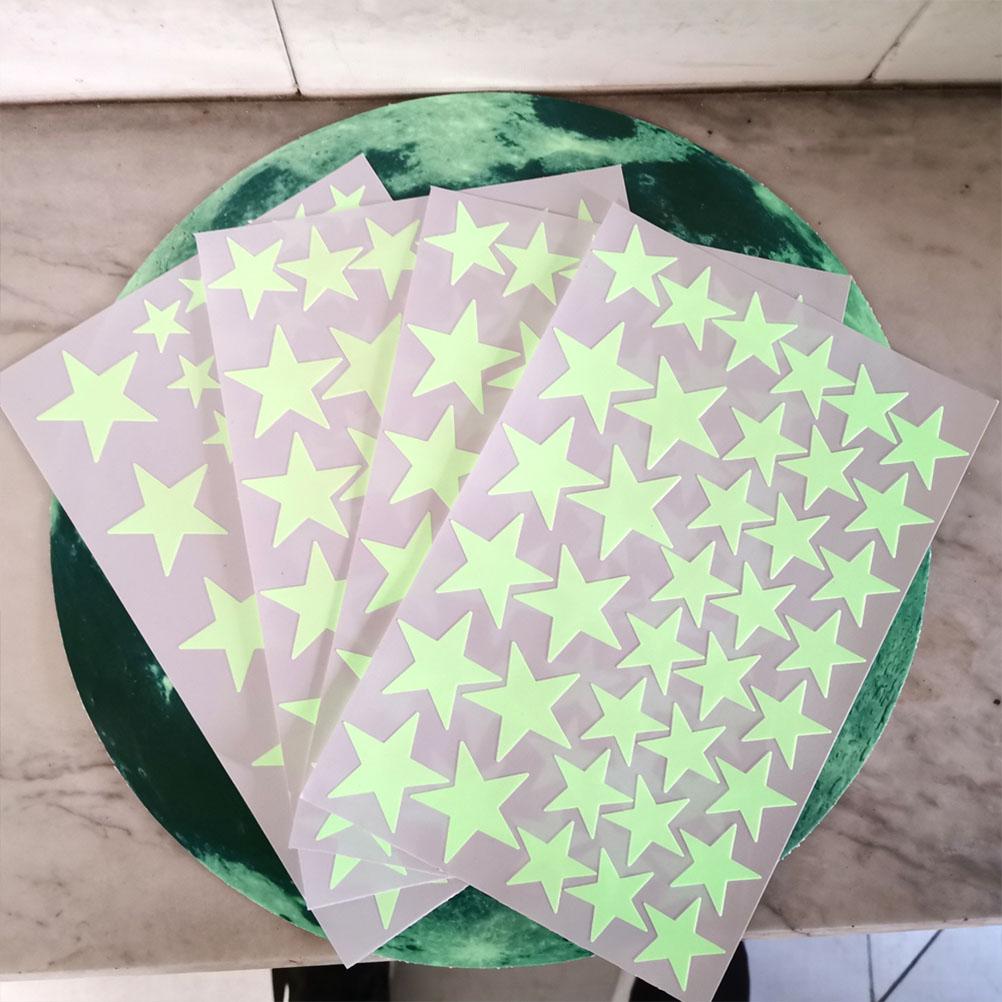Moon Stickers Luminous Star Wall Sticker Creative Window Stickers ...
