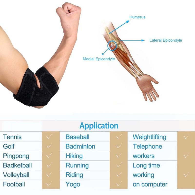 Cheap 1Pair Elbow Support Brace, Reversible Stabilizer, Adjustable ...