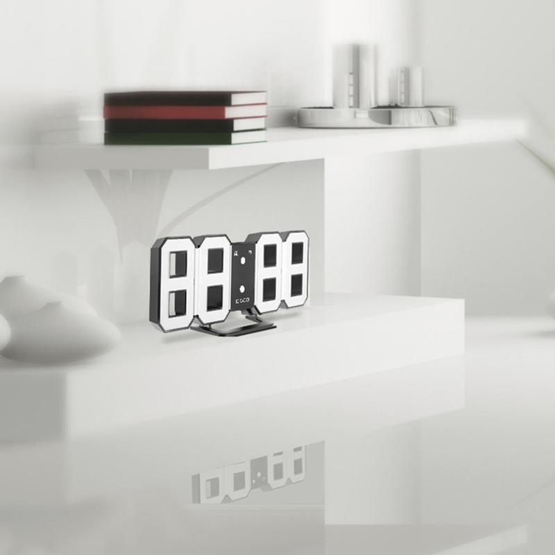 Cheap Digoo DC-K3 Large 3D LED Digital Wall Clock Alarm Clock With Snooze Function 12/24 Hour ...