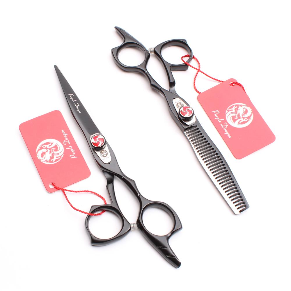 Buy Z9017 6" 17.5cm Purple Dragon Japan 440C Black Color Cutting Shears ...