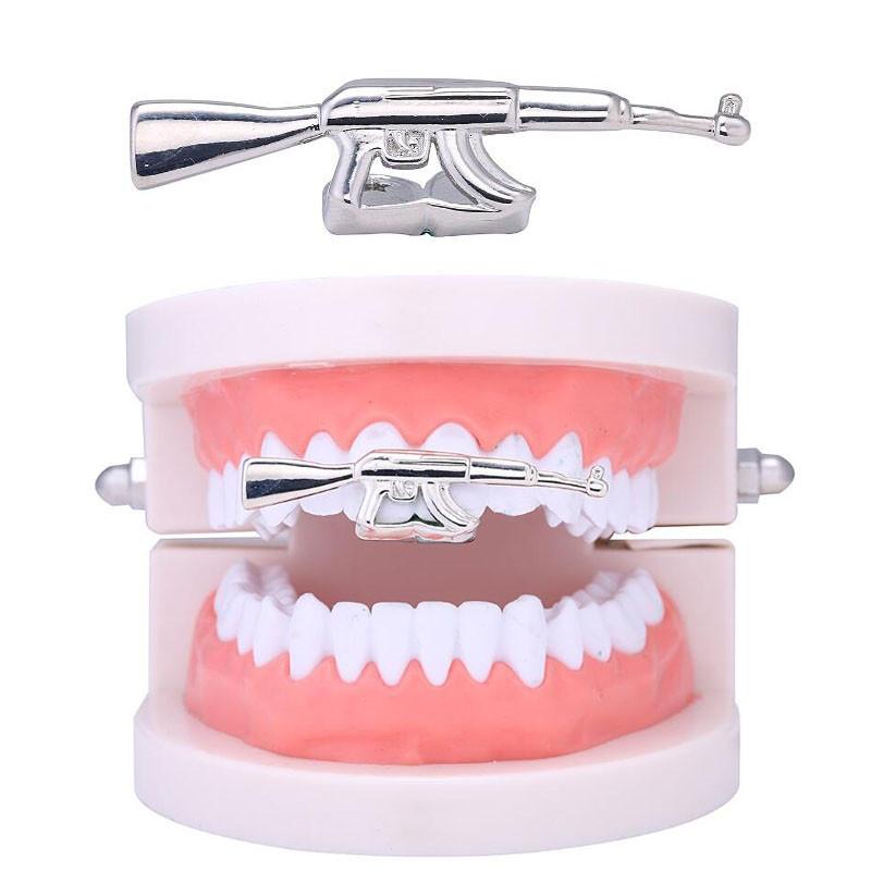 Buy Hip Hop Teeth Vampire Gold Teeth Top Grills Dental Halloween Tooth ...