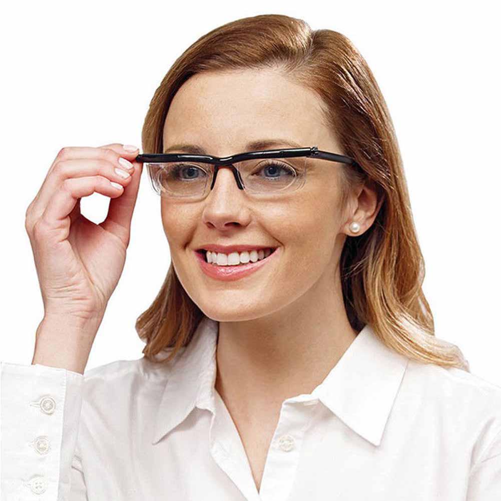 Buy Adjustable Strength Lens Reading Glasses Eyewear Variable Focus ...
