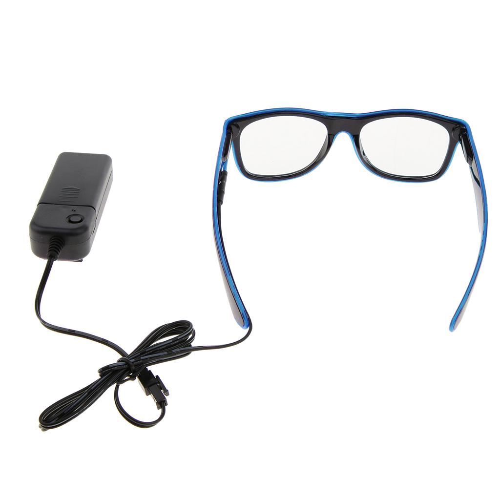 Buy Halloween LED Light Up Eye Glasses Masquerade Eye Mask Party ...