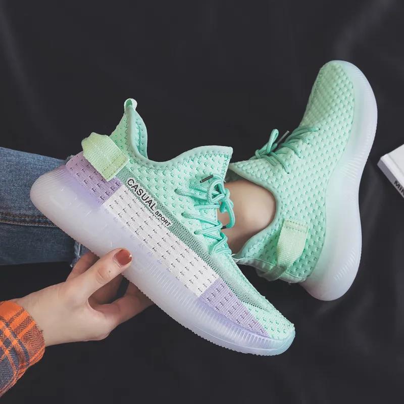 Buy Coconut Shoes Female Student Summer Net Surface Breathable Sports ...