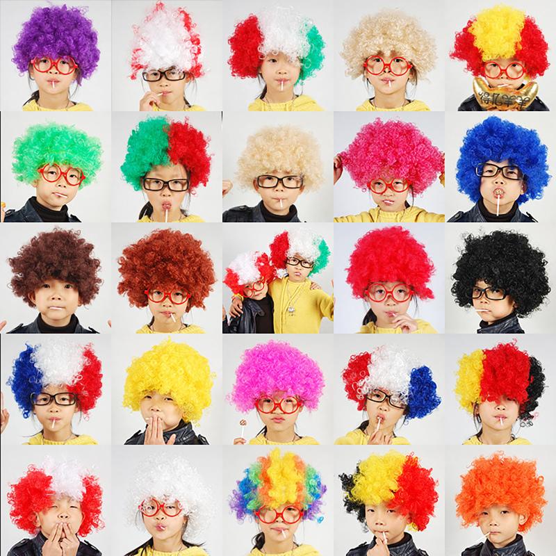 Buy World Cup Flag Wig Blast Headgear Carnival Festival Dress Up Props ...