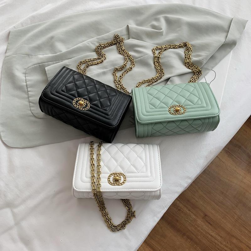 Buy Woman Pu Leather Crossbody Bag Lock Catch Small Handbag Single ...