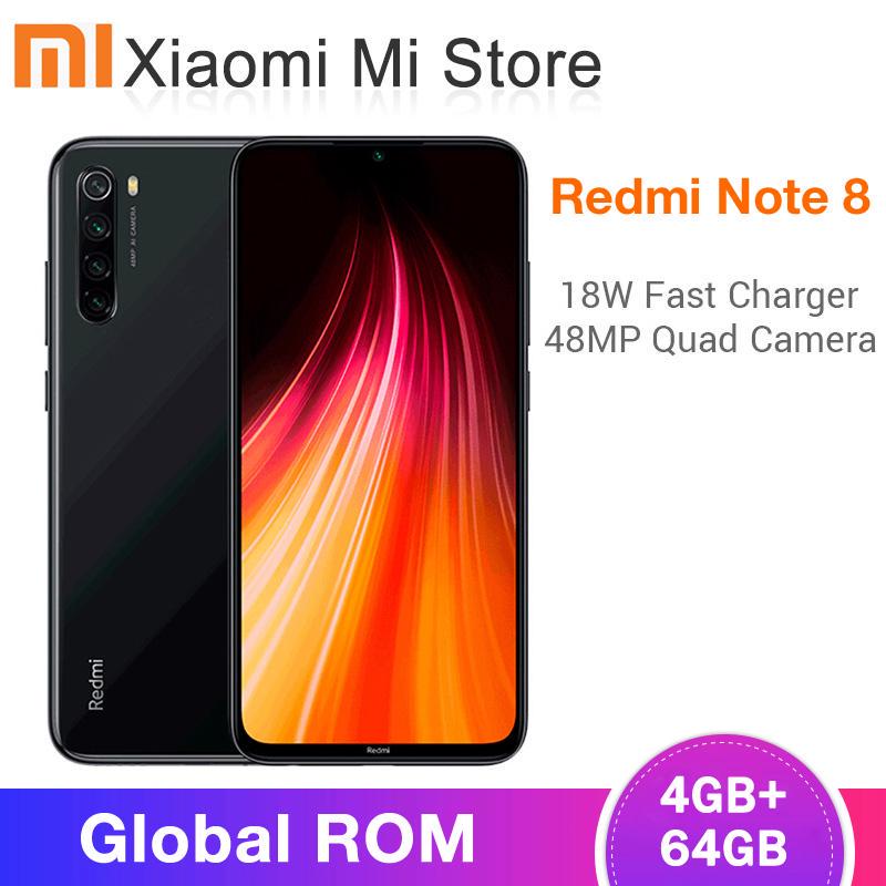 Original Xiaomi Redmi Note 8 Note8 4+64GB Smartphone Snapdragon 665 ...