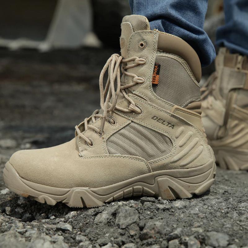 Buy High Cut Boots For Men Desert Tactical Military Boots Army Combat ...