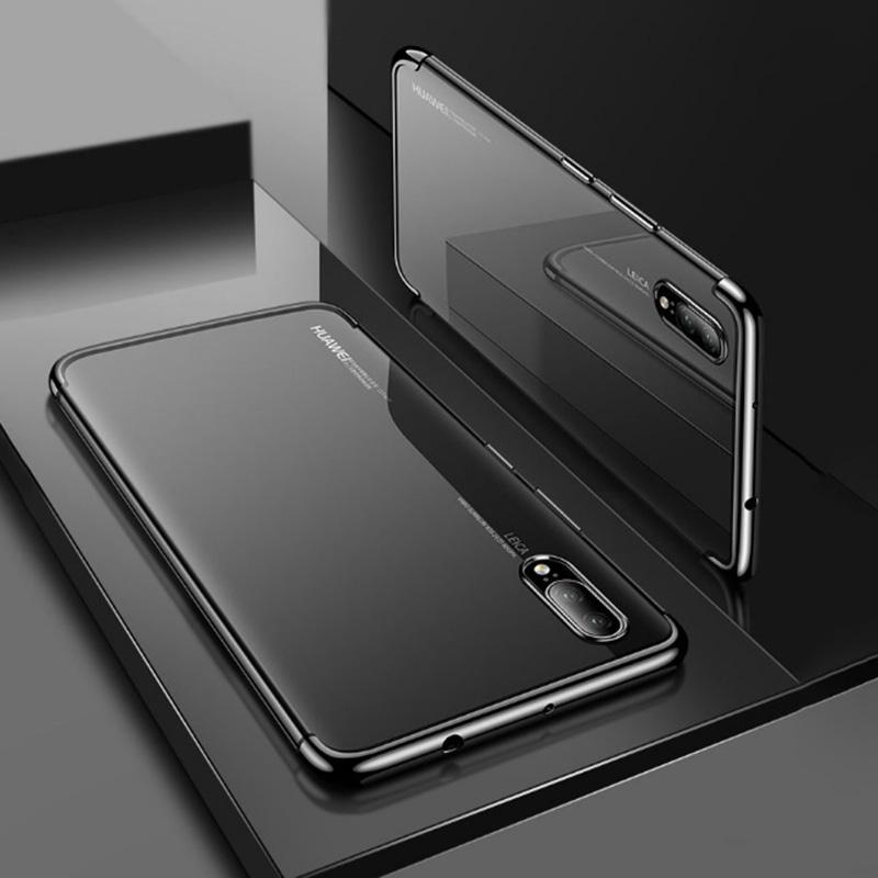 Buy Luxury Ultra Slim Plating TPU Transparent Phone Back Case Cover For ...